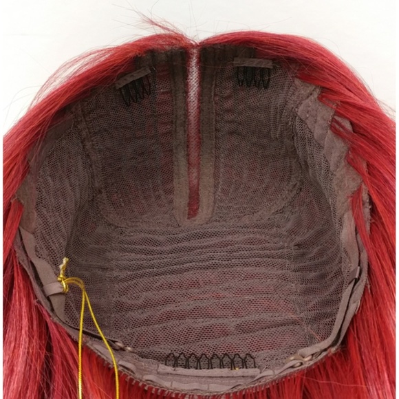 Accessories | Ruby Red Long Straight Heat Resistant Wig | Poshmark